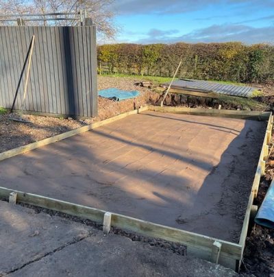 Concrete Bases - Hanson Garages - Concrete Garages